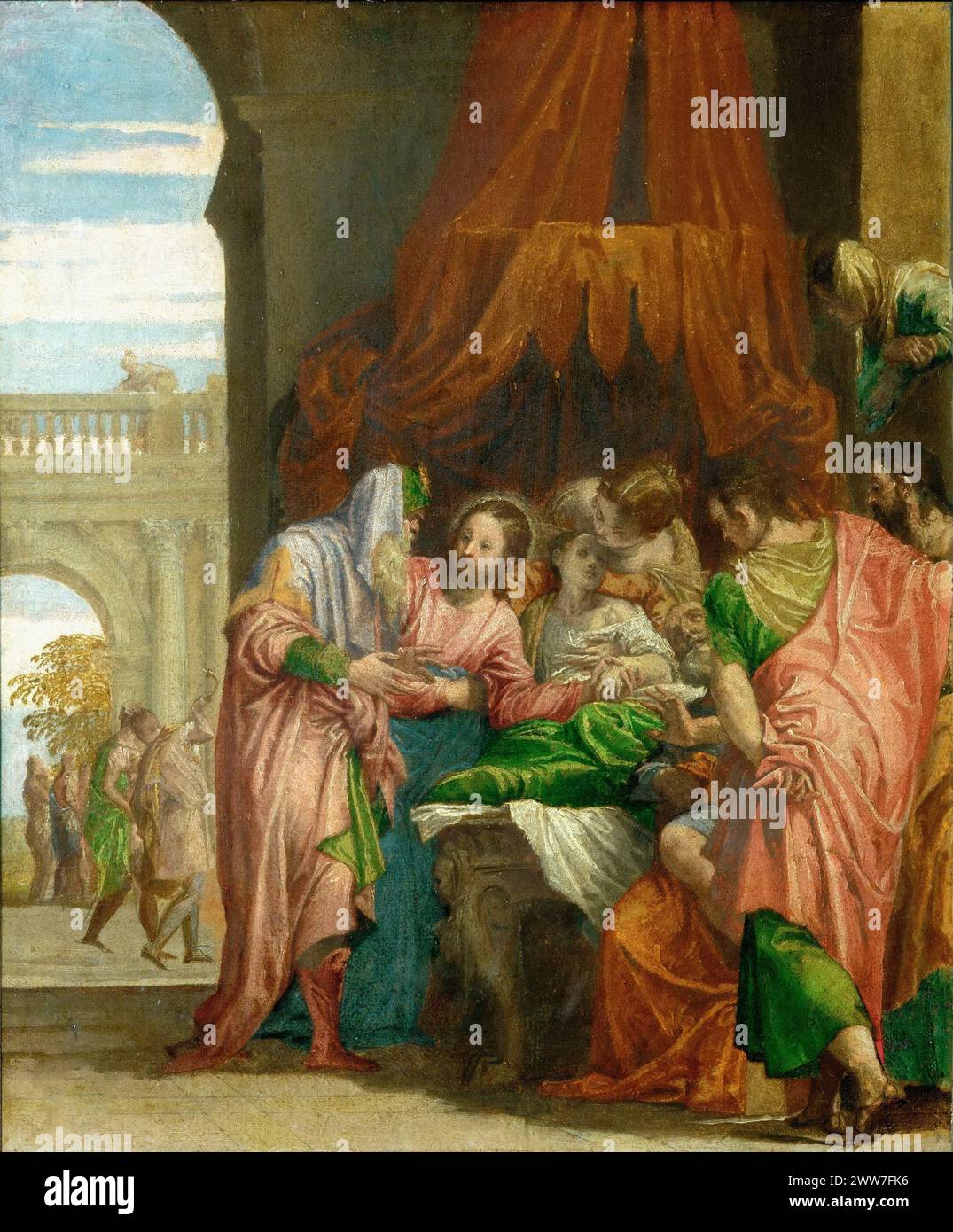 Paolo Veronese -- Resurrection of the Daughter of Jairus Stock Photo - Alamy