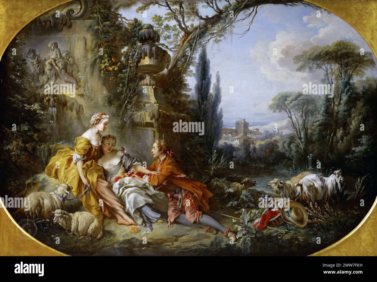 Boucher, Francois -- Les charmes de la vie champetre-the delights of ...