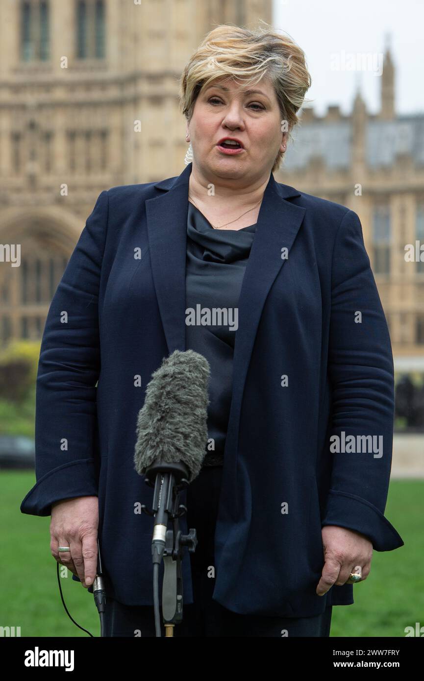 London, England, UK. 22nd Mar, 2024. Shadow Attorney General EMILY ...