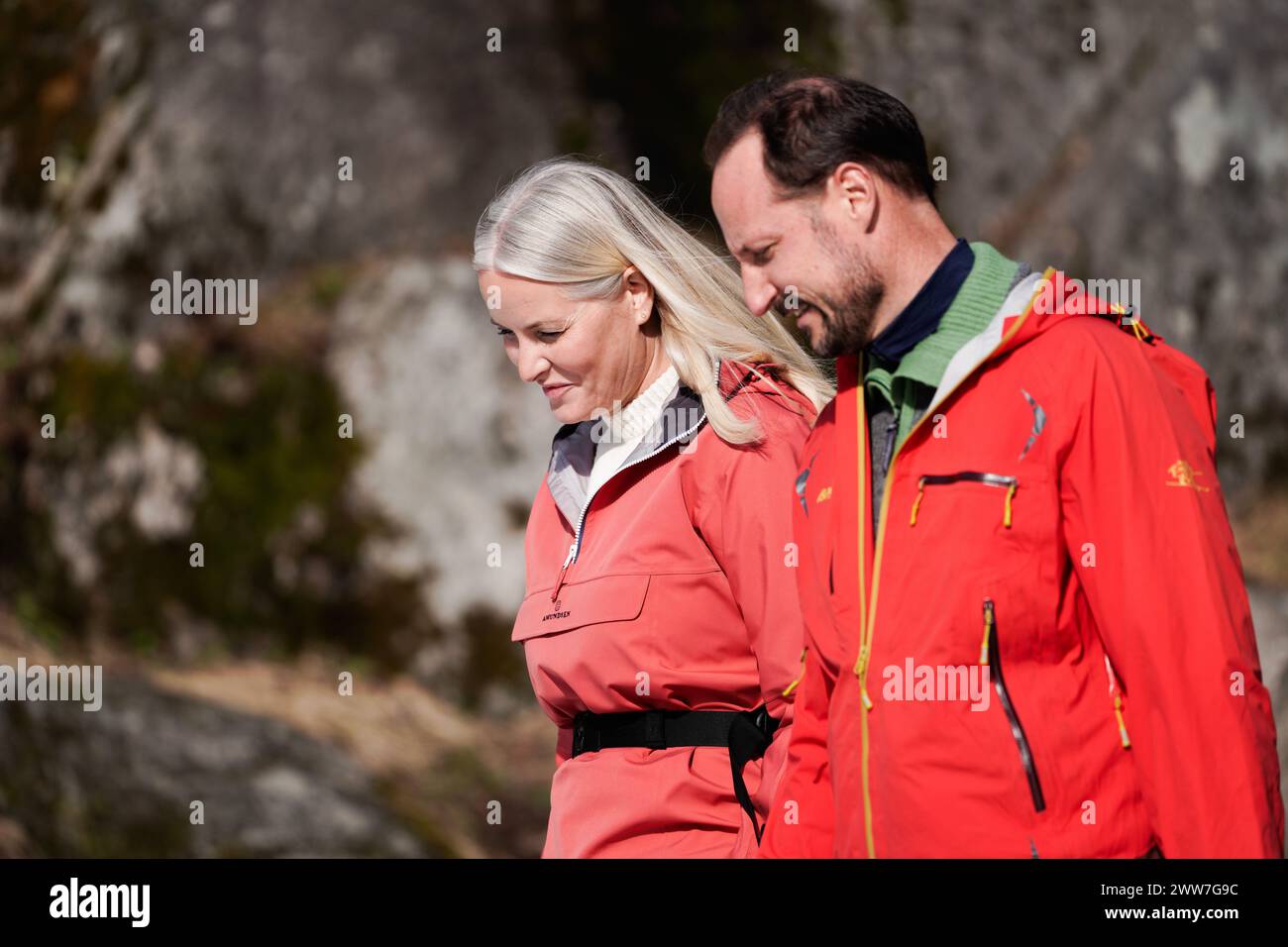 Oslo 20240322.Norwegian Crown Prince Haakon and Crown Princess Mette-Marit perform the official ...