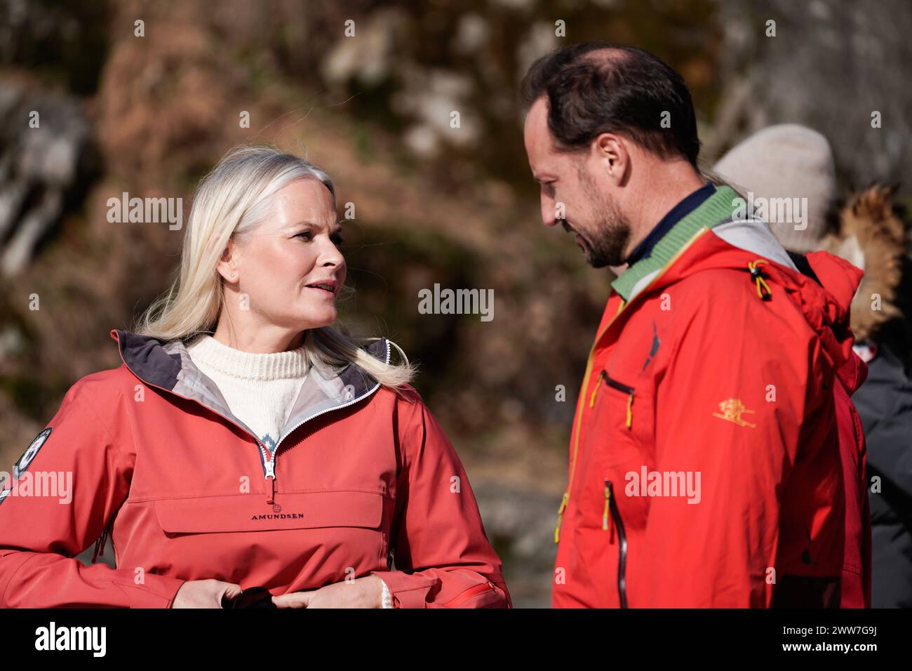 Oslo 20240322.Norwegian Crown Prince Haakon and Crown Princess Mette-Marit perform the official ...