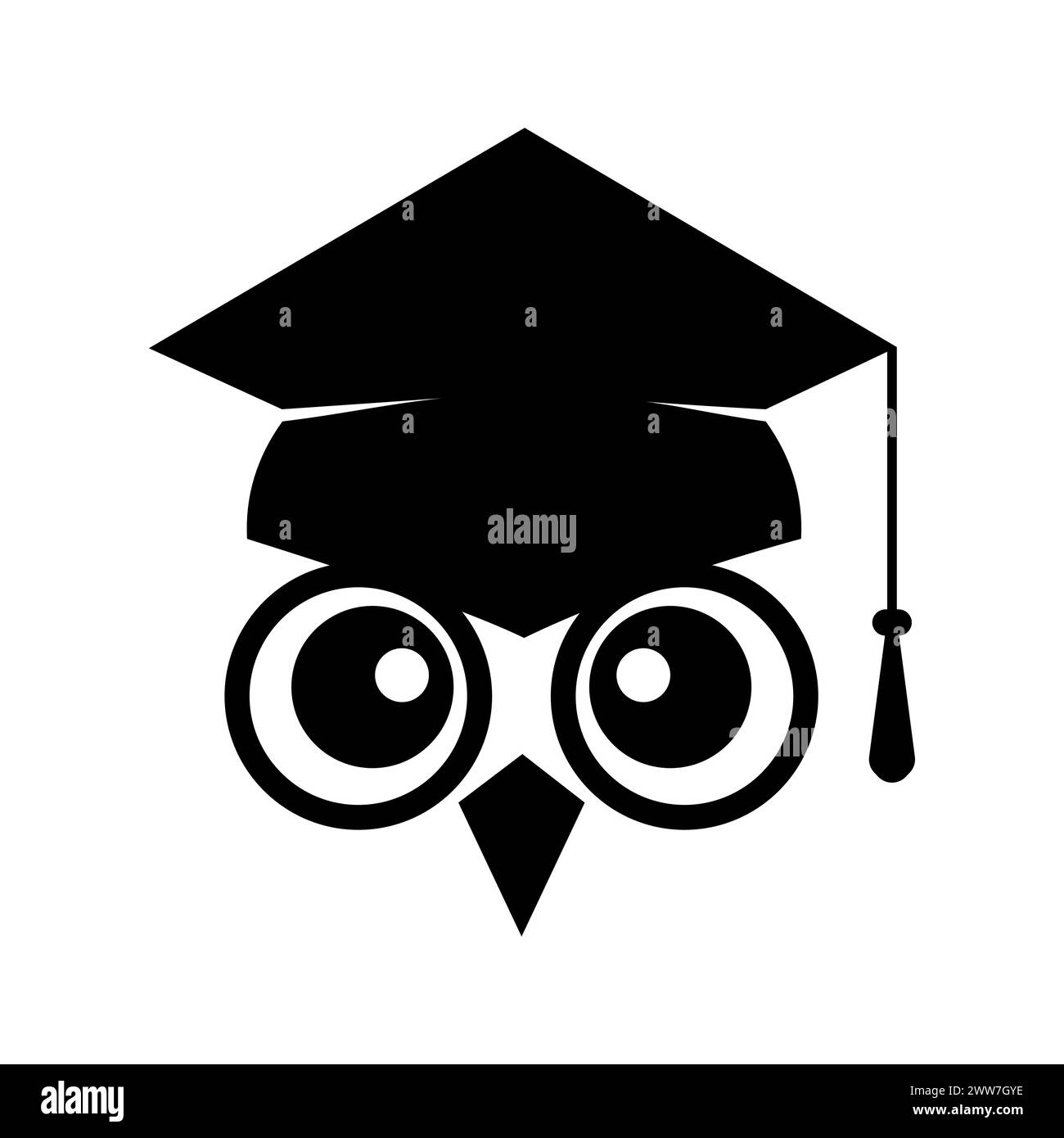 Owl wearing graduation cap Black and White Stock Photos & Images - Alamy