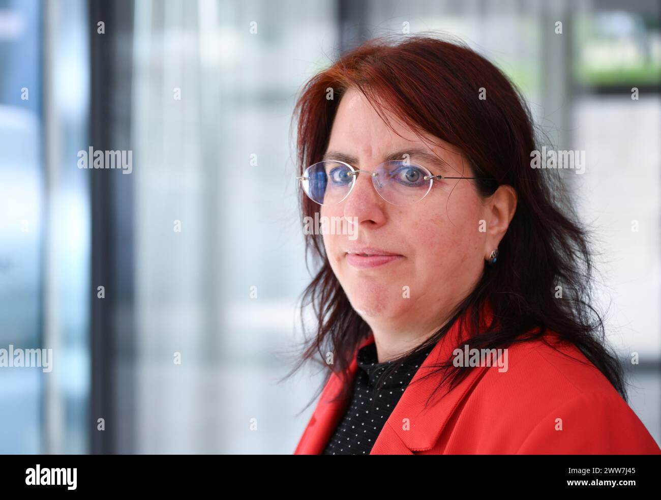 Stuttgart, Germany. 22nd Mar, 2024. Monika Stein, state chairwoman of ...