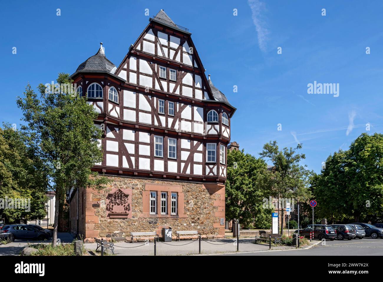 New castle, half-timbered building, Gothic palace then Renaissance ...