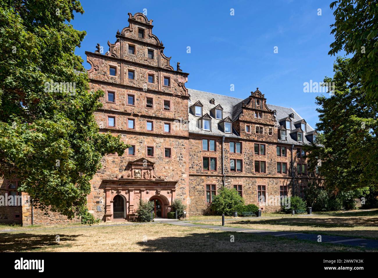 Armoury, facade, German Renaissance, Justus Liebig University JLU, old ...