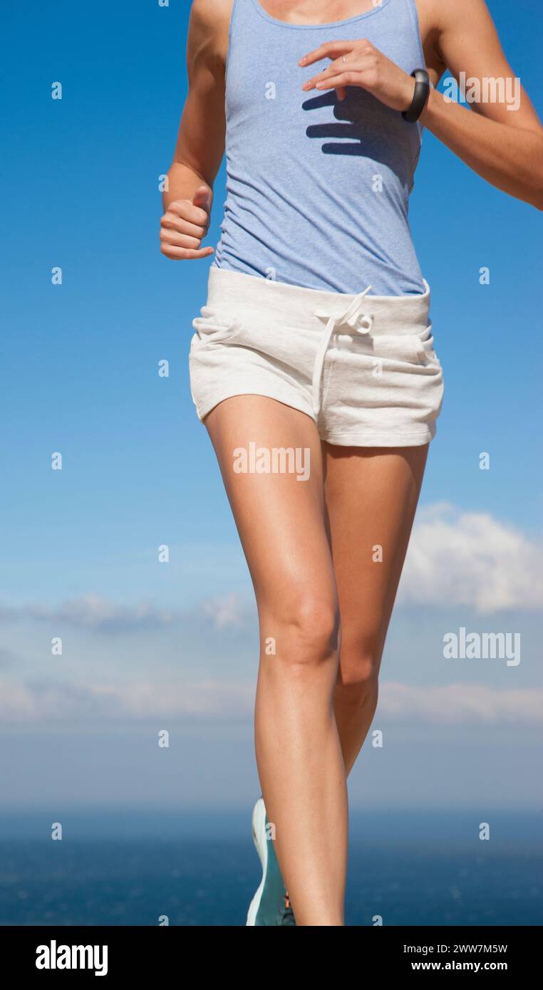 Cropped view healthy people running hi-res stock photography and images ...