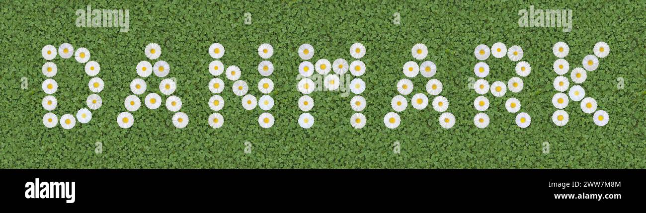 Danmark Denmark in their national language Stock Photo - Alamy