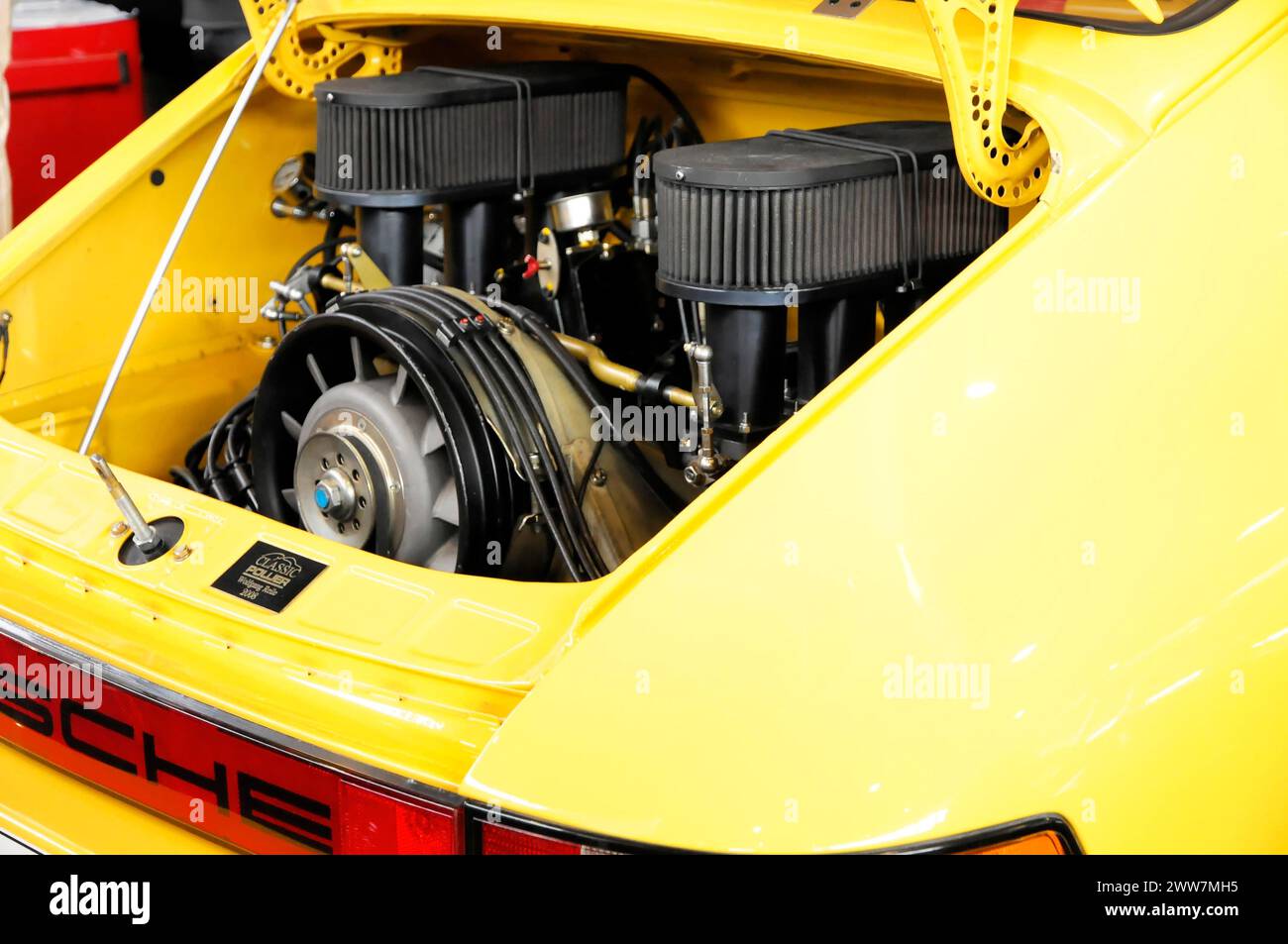 RETRO CLASSICS 2010, Stuttgart Trade Fair Centre, Engine compartment of ...