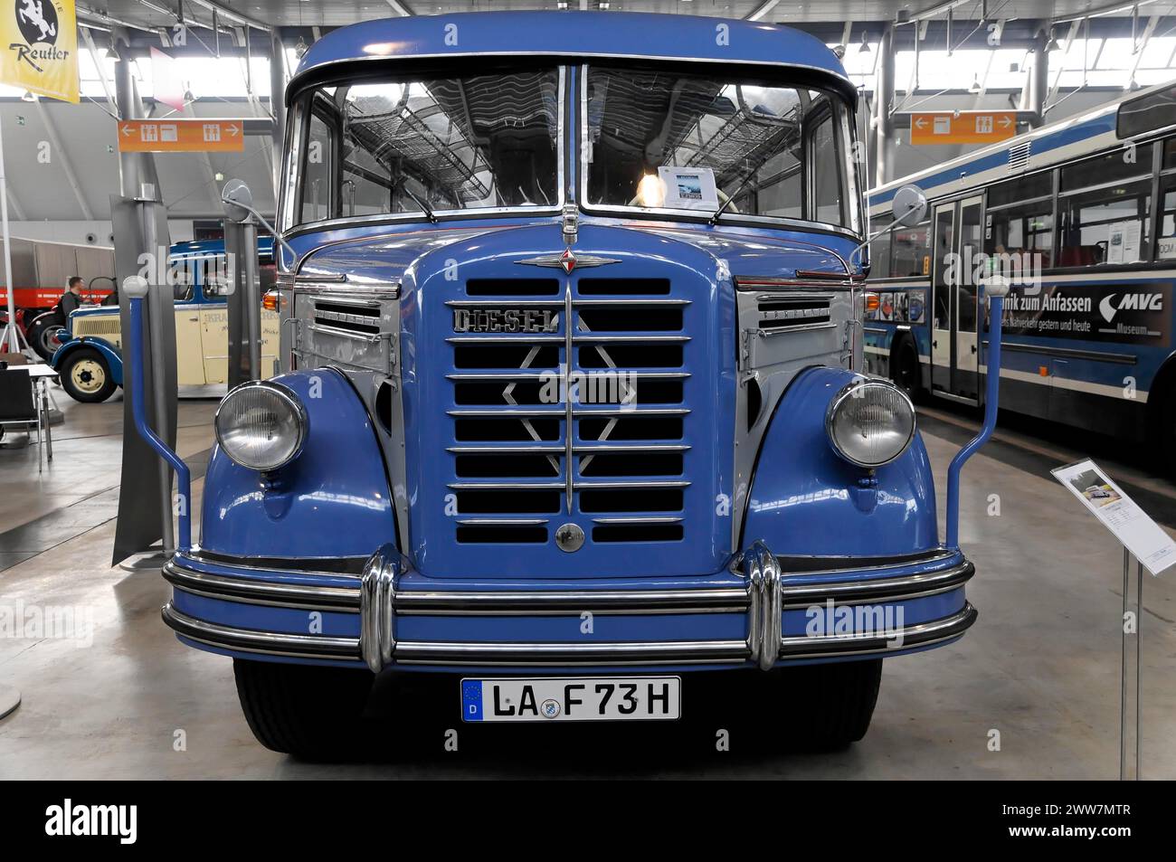 RETRO CLASSICS 2010, Stuttgart Trade Fair Centre, front view of a ...