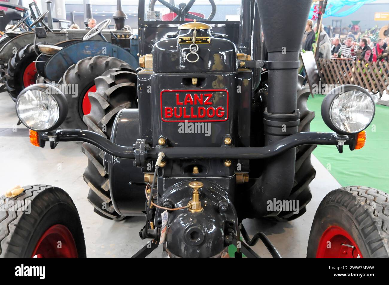 RETRO CLASSICS 2010, Stuttgart Messe, Close-up of a Lanz Bulldog ...
