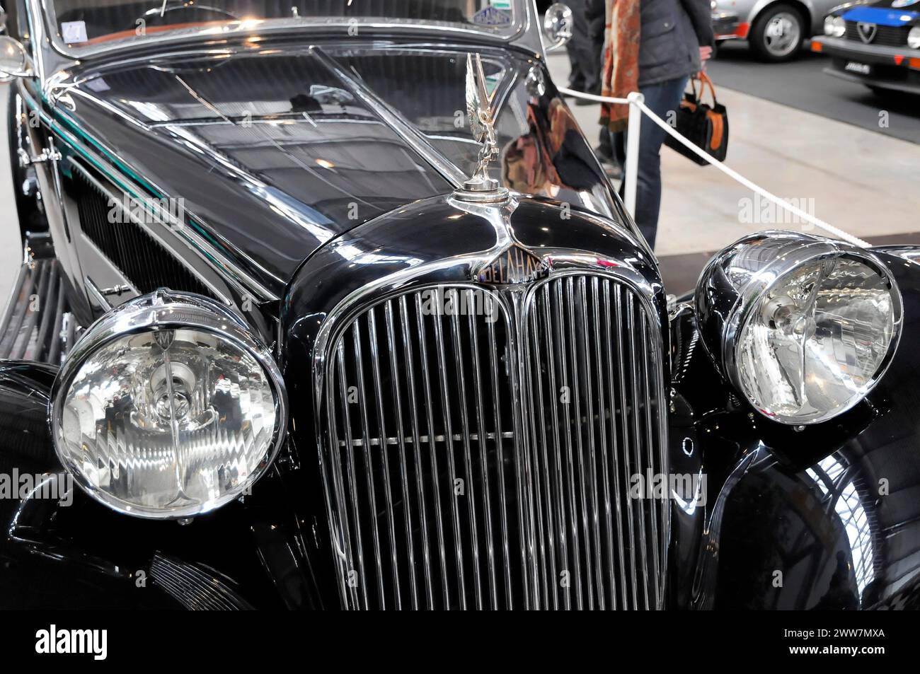 RETRO CLASSICS 2010, Stuttgart Messe, front view of a luxurious classic ...