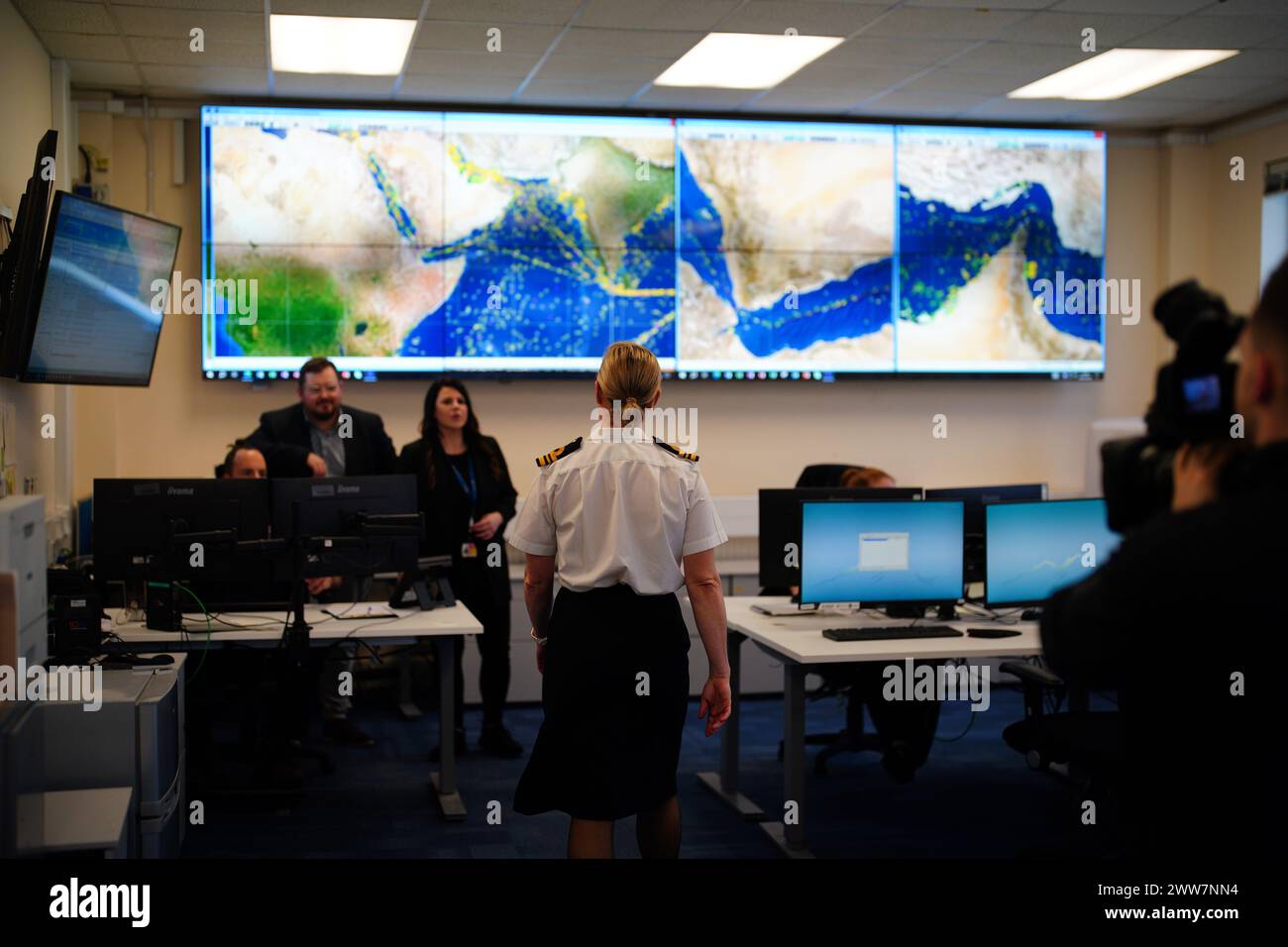 The Royal Navy's "999 Control Centre" at Portsdown Hill Technology Park ...