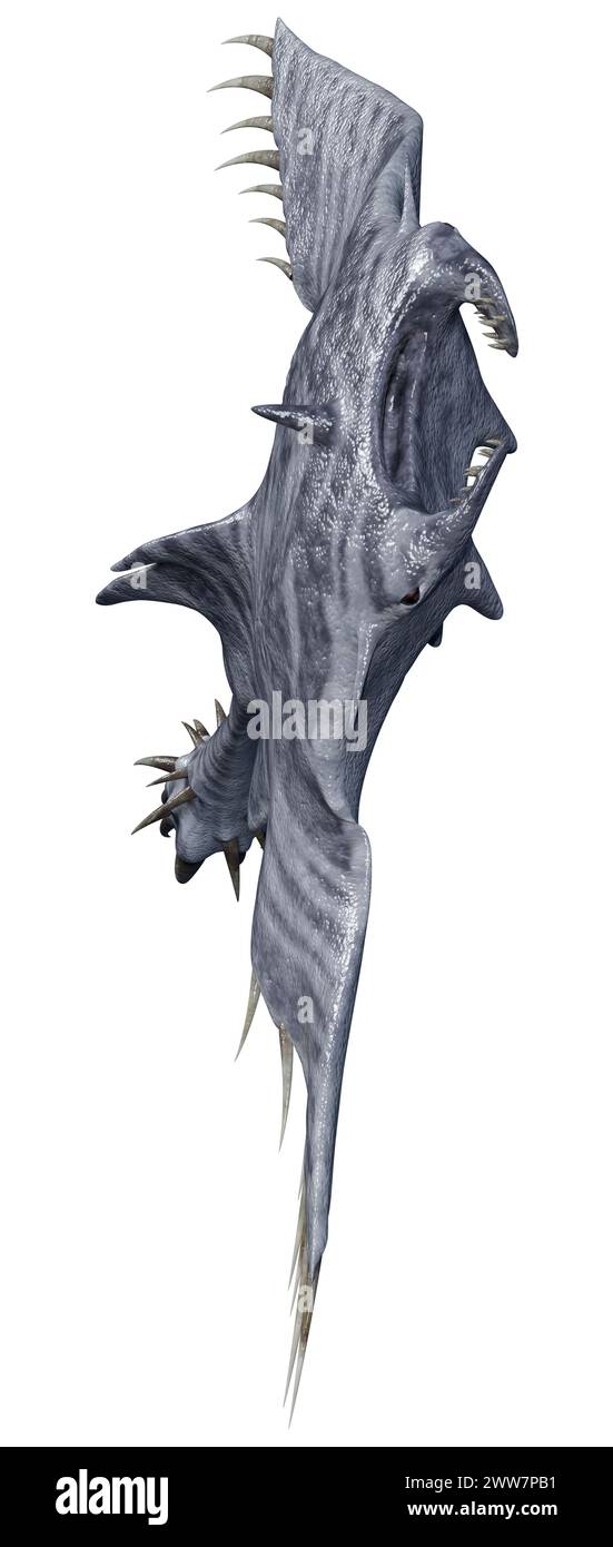 3D rendering of a devil ray isolated on white background Stock Photo ...