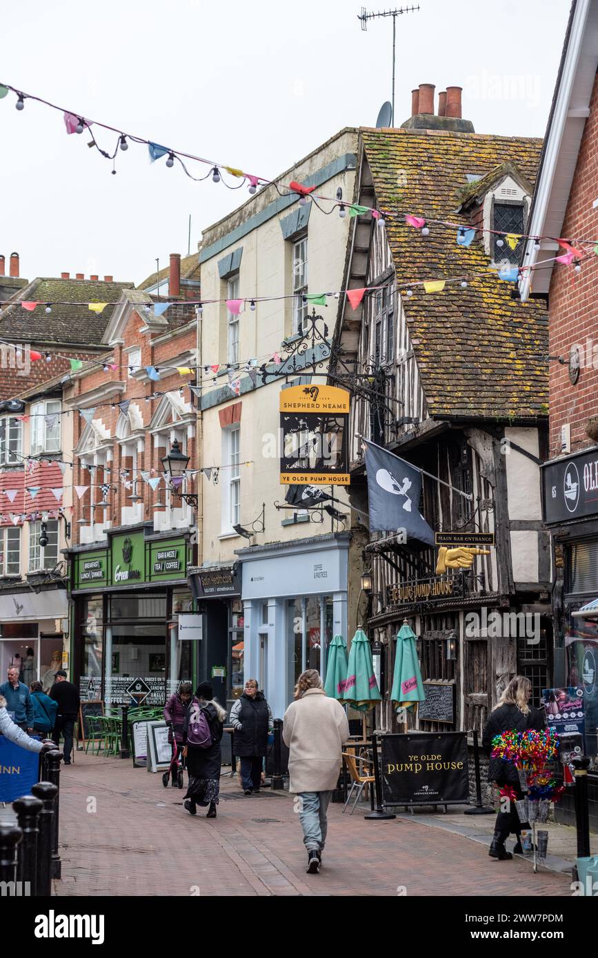 Hastings, March 21st 2024: George Street Stock Photo - Alamy