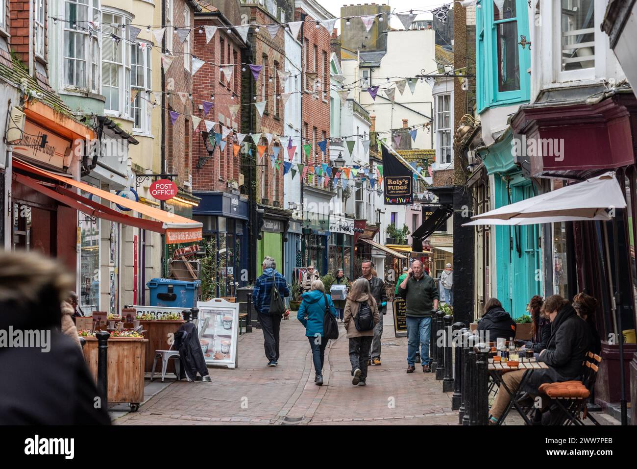 Hastings, March 21st 2024: George Street Stock Photo - Alamy