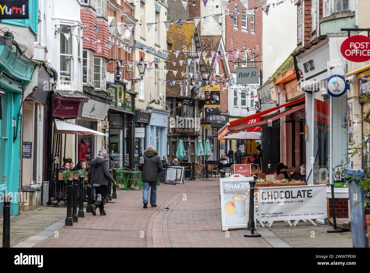 Hastings, March 21st 2024: George Street Stock Photo - Alamy