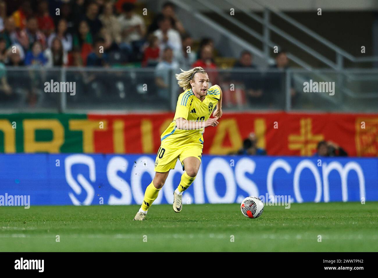 Guimaraes, Portugal. 21st Mar, 2024. Emil Forsberg (SWE) Football ...