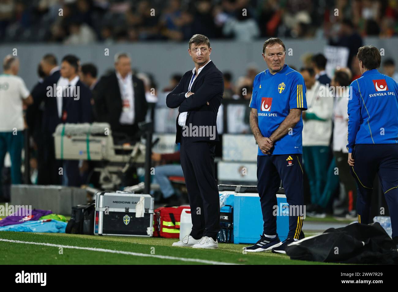 Guimaraes, Portugal. 21st Mar, 2024. Jon Dahl Tomasson (SWE) Football ...