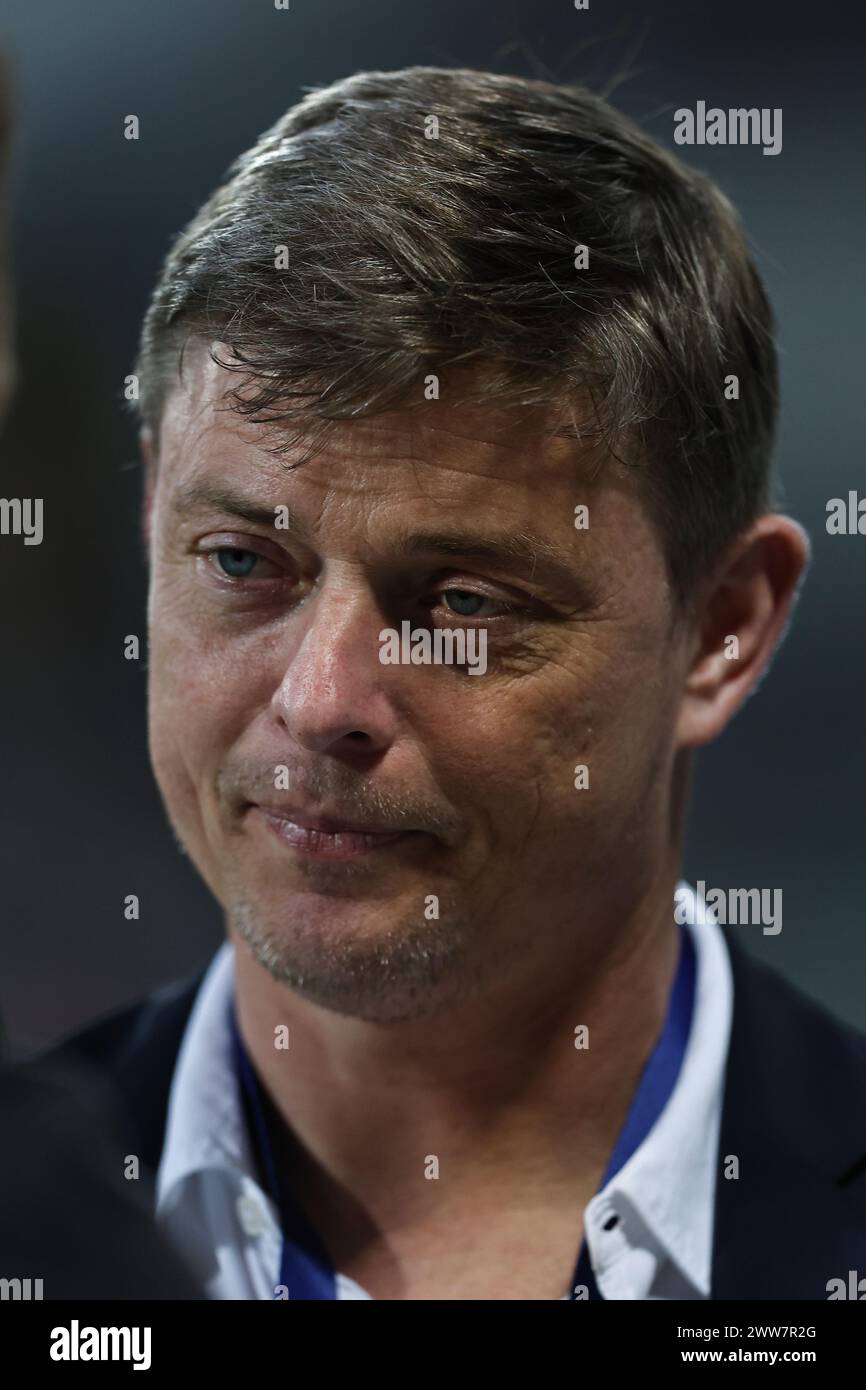 Guimaraes, Portugal. 21st Mar, 2024. Jon Dahl Tomasson (SWE) Football ...