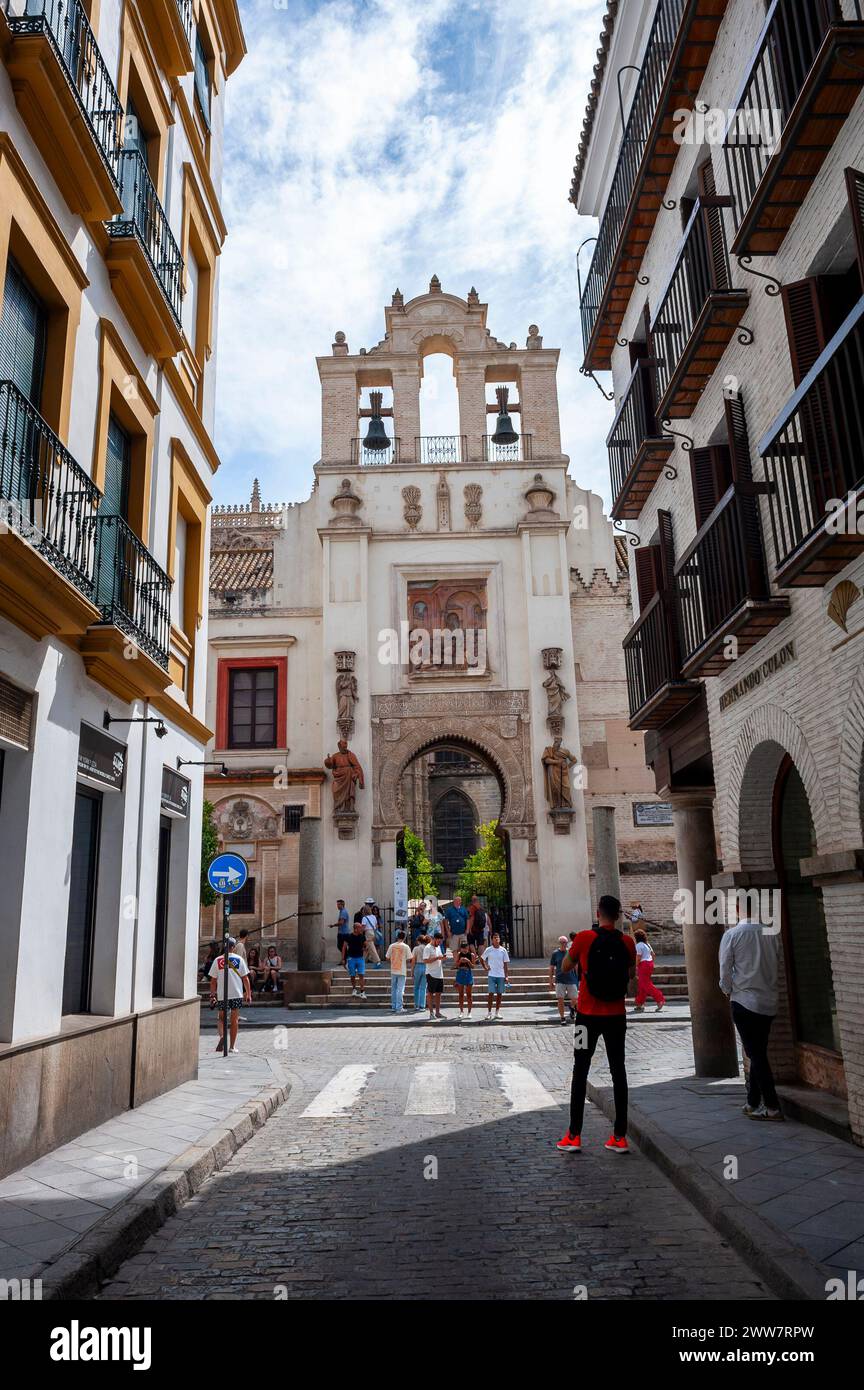 Seville, Spain, Street Scene, People, Tourists, Visiting Historic City ...