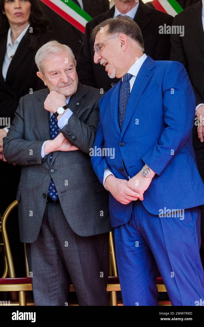 il presidente del Senato Ignazio La Russa, il Presidente della Corte ...