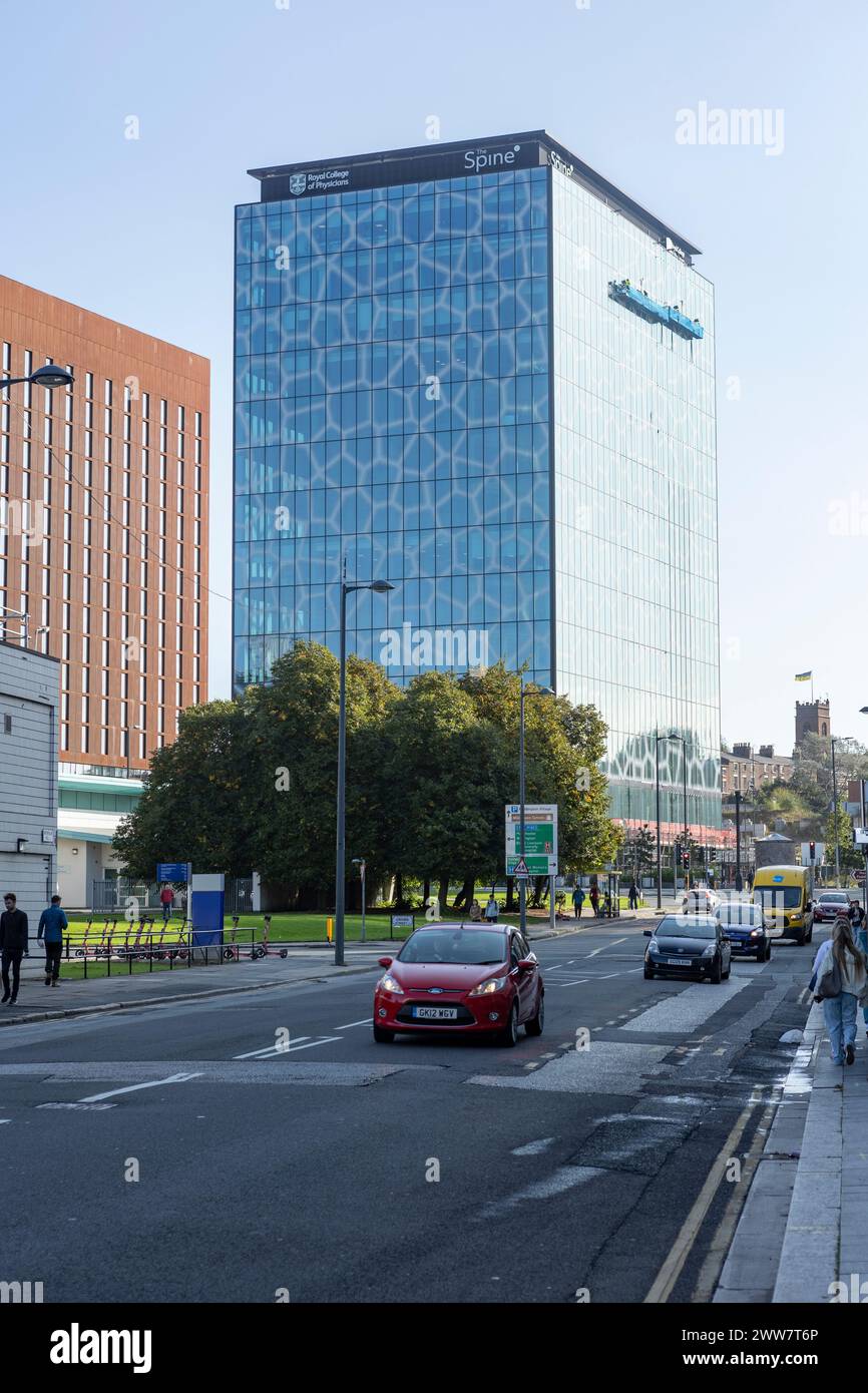 Liverpool, united kingdom May, 16, 2023 The Spine Building. Royal ...