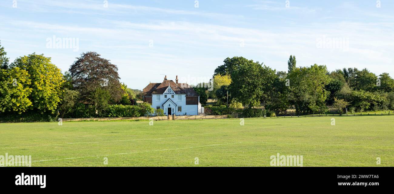 Pretty cottage on a village green, Kent, UK Stock Photo - Alamy