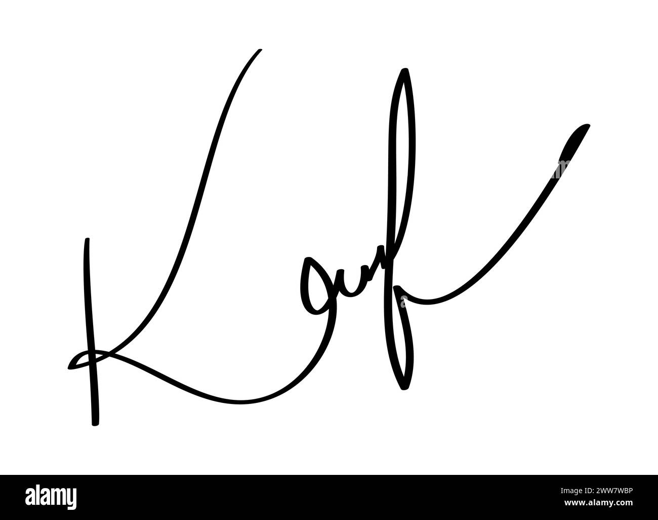 Manual calligraphy signature for documents Stock Vector Image & Art - Alamy