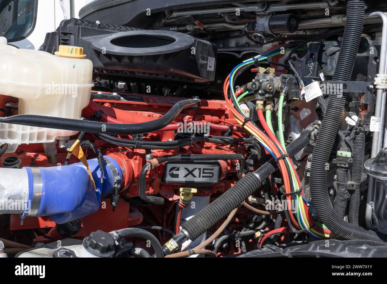 Indianapolis - March 20, 2024: Cummins X15 Series diesel Big Rig truck ...