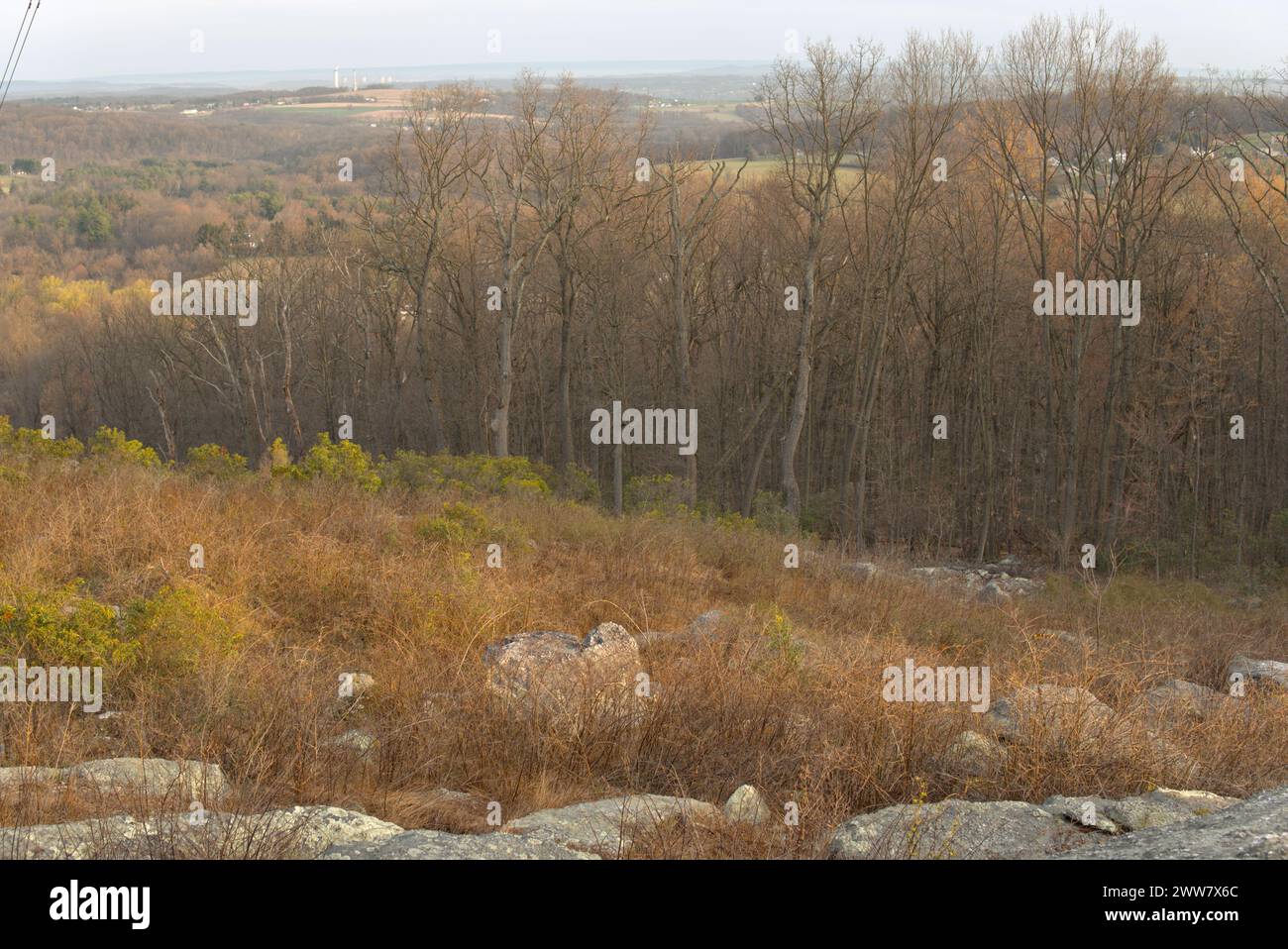 Rolling hills at Rocky Ridge Park in Pennsylvania Stock Photo - Alamy