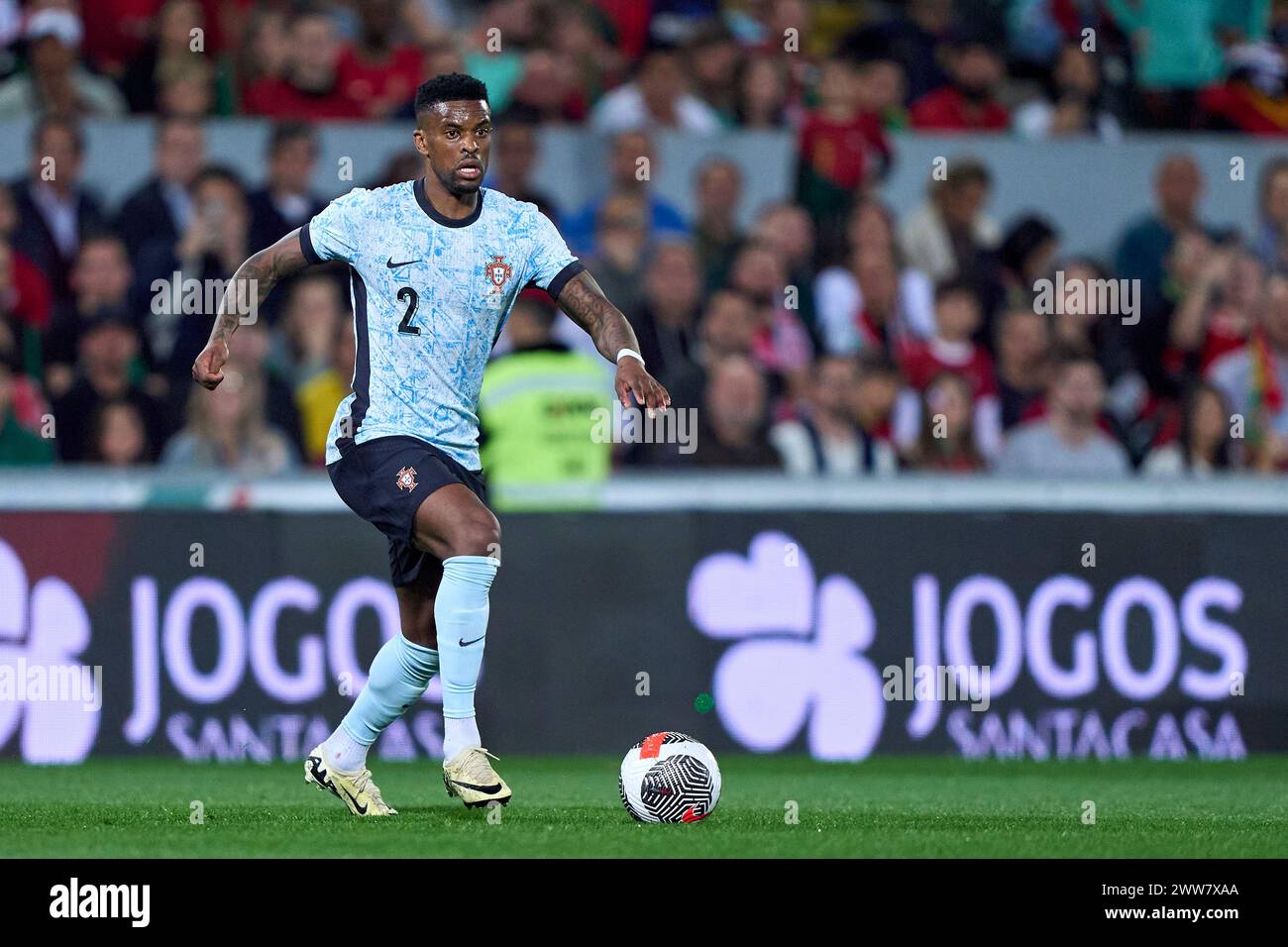Guimaraes, Portugal, March 21, 2024, Nelson Semedo of Portugal during ...