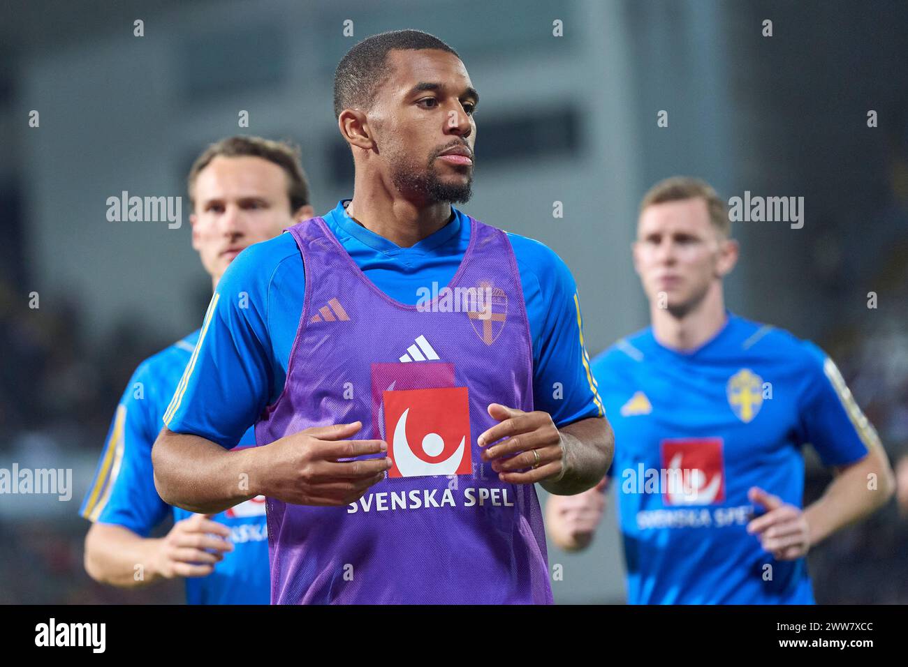 Guimaraes, Portugal, March 21, 2024, Isak Hien of Sweden during the ...