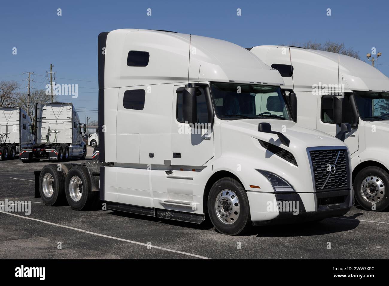Indianapolis - March 20, 2024: Volvo Semi Tractor Trailer Big Rig Truck ...