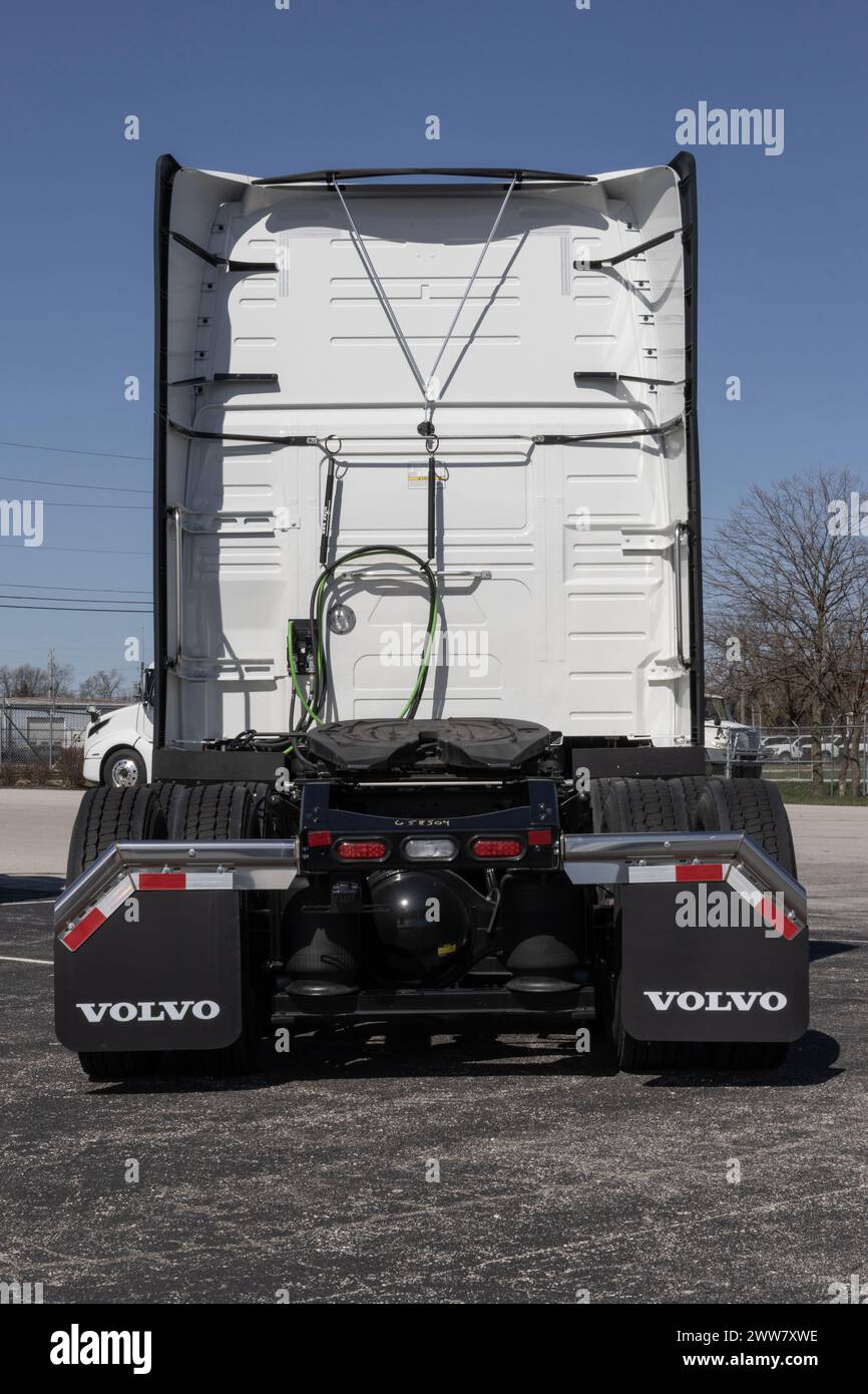 Indianapolis - March 20, 2024: Volvo Semi Tractor Trailer Big Rig Truck ...
