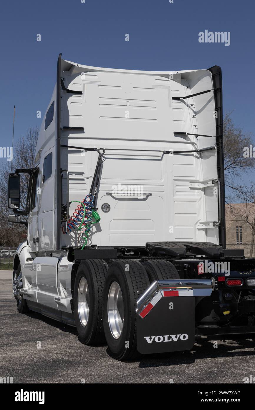 Indianapolis - March 20, 2024: Volvo Semi Tractor Trailer Big Rig Truck ...