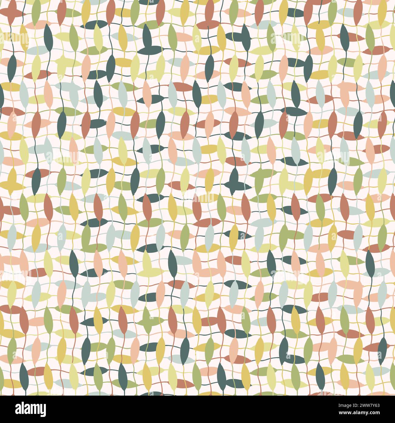 Modern vector pattern with pretty floral drawing motifs . Decorative ...