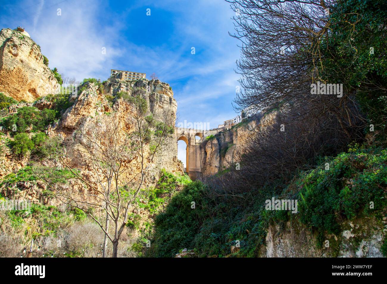 Ronda Puente Nuevo bridge and gorge Stock Photo - Alamy
