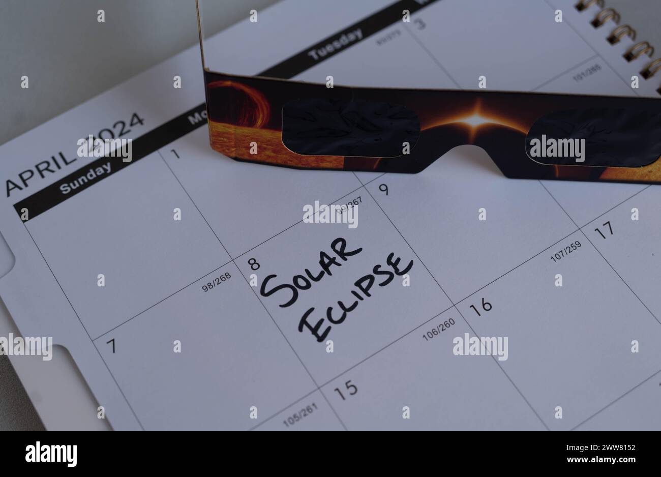 Calendar reminder about the solar eclipse on Monday, April 8, 2024 ...