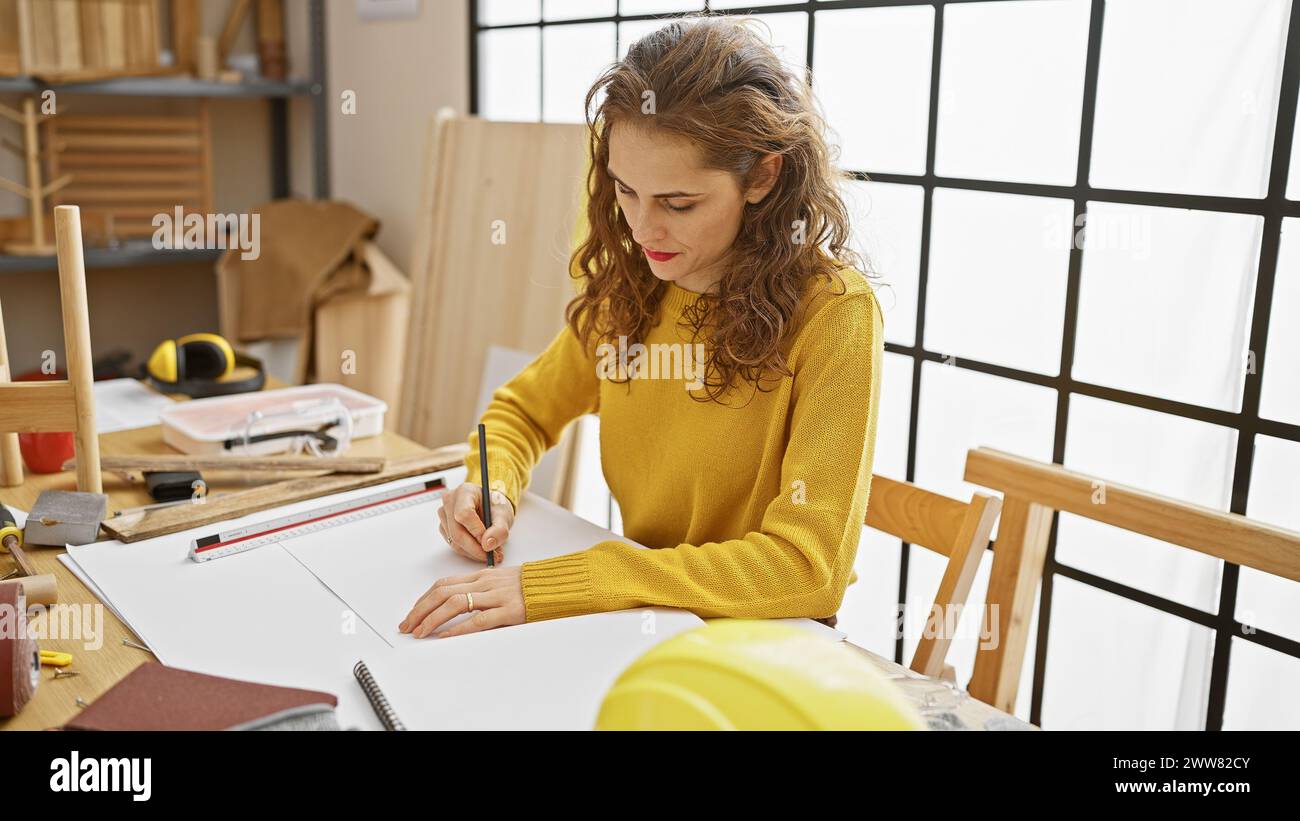 Woman drafting table hi-res stock photography and images - Alamy