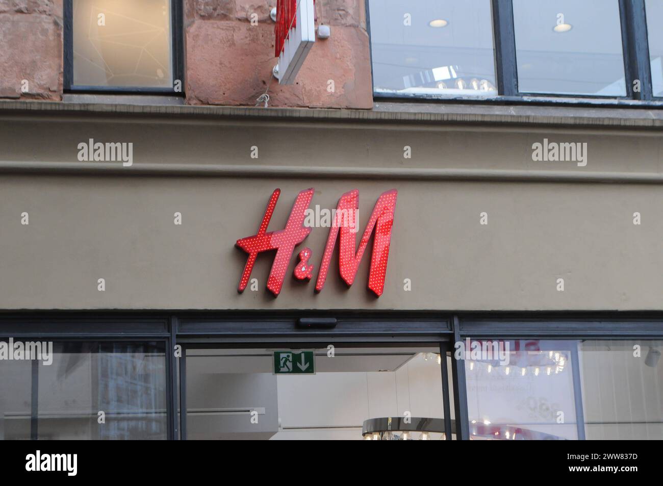 Copenhagen, Denmark /22 March 2024/.H&M swedish retail store in danish ...