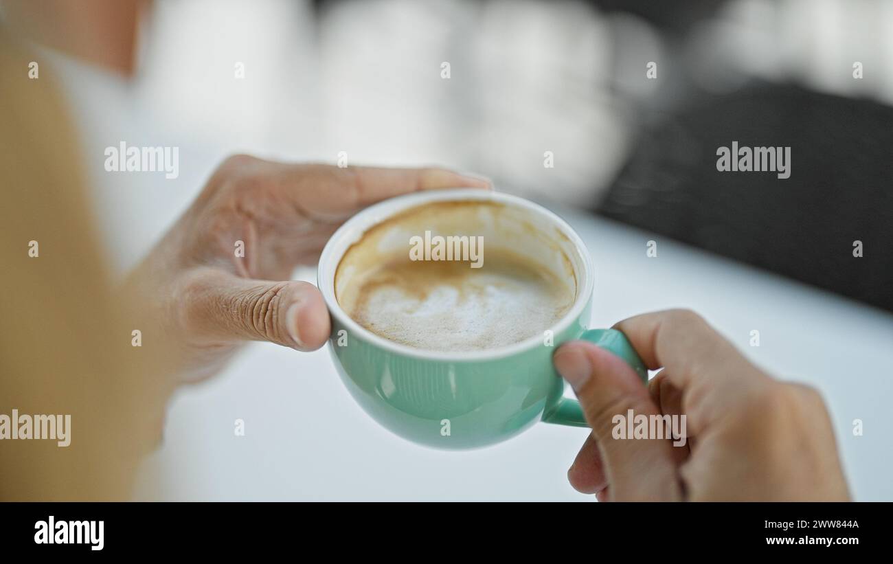 Finished coffee in ceramic hi-res stock photography and images - Alamy