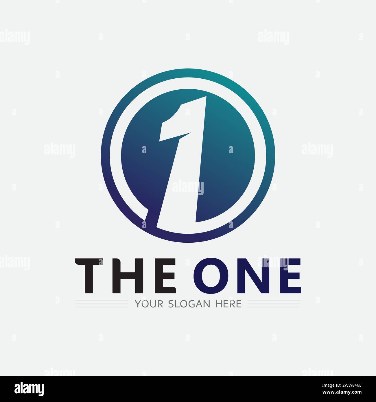 Number one logo and Vector Number design Stock Images Illustration ...
