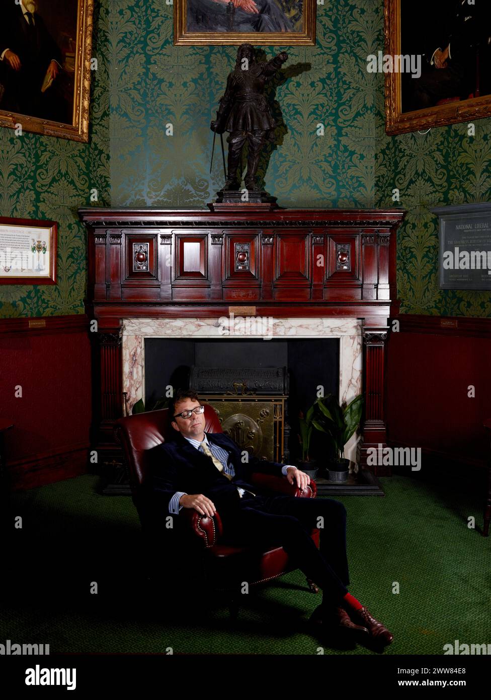 Tom Hodgkinson, The Oldie Literary Lunch, 05-03-24 Stock Photo - Alamy