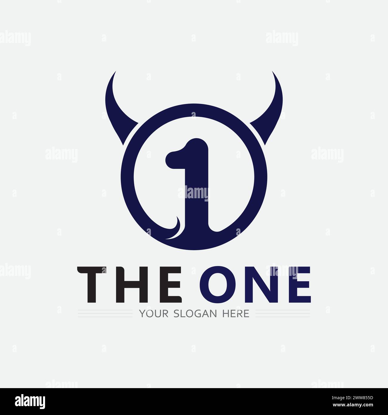 Number one logo and Vector Number design Stock Images Illustration ...