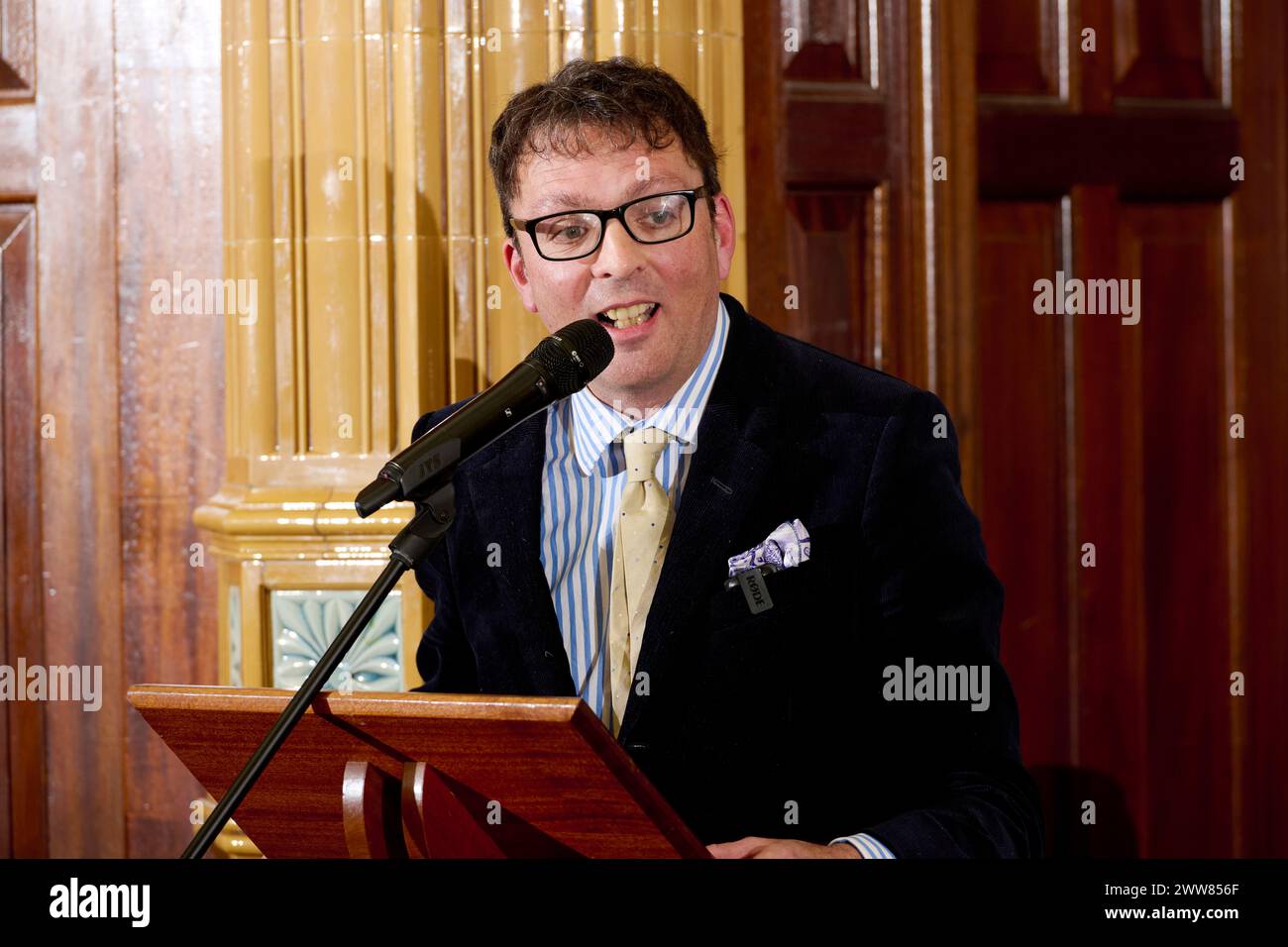 Tom Hodgkinson, The Oldie Literary Lunch, 05-03-24 Stock Photo - Alamy