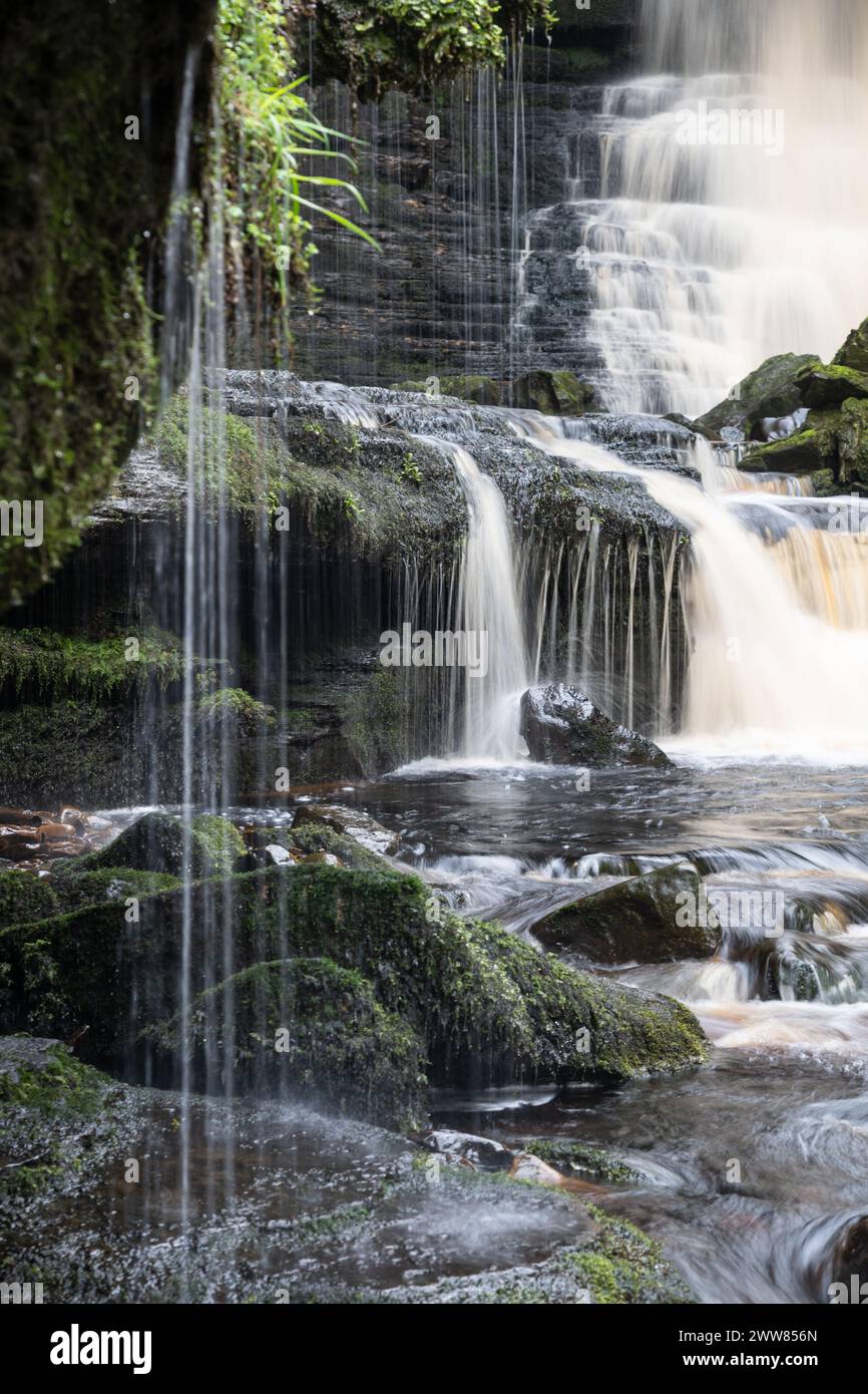 Waterfall at Mill Gill after heavy rain Stock Photo - Alamy