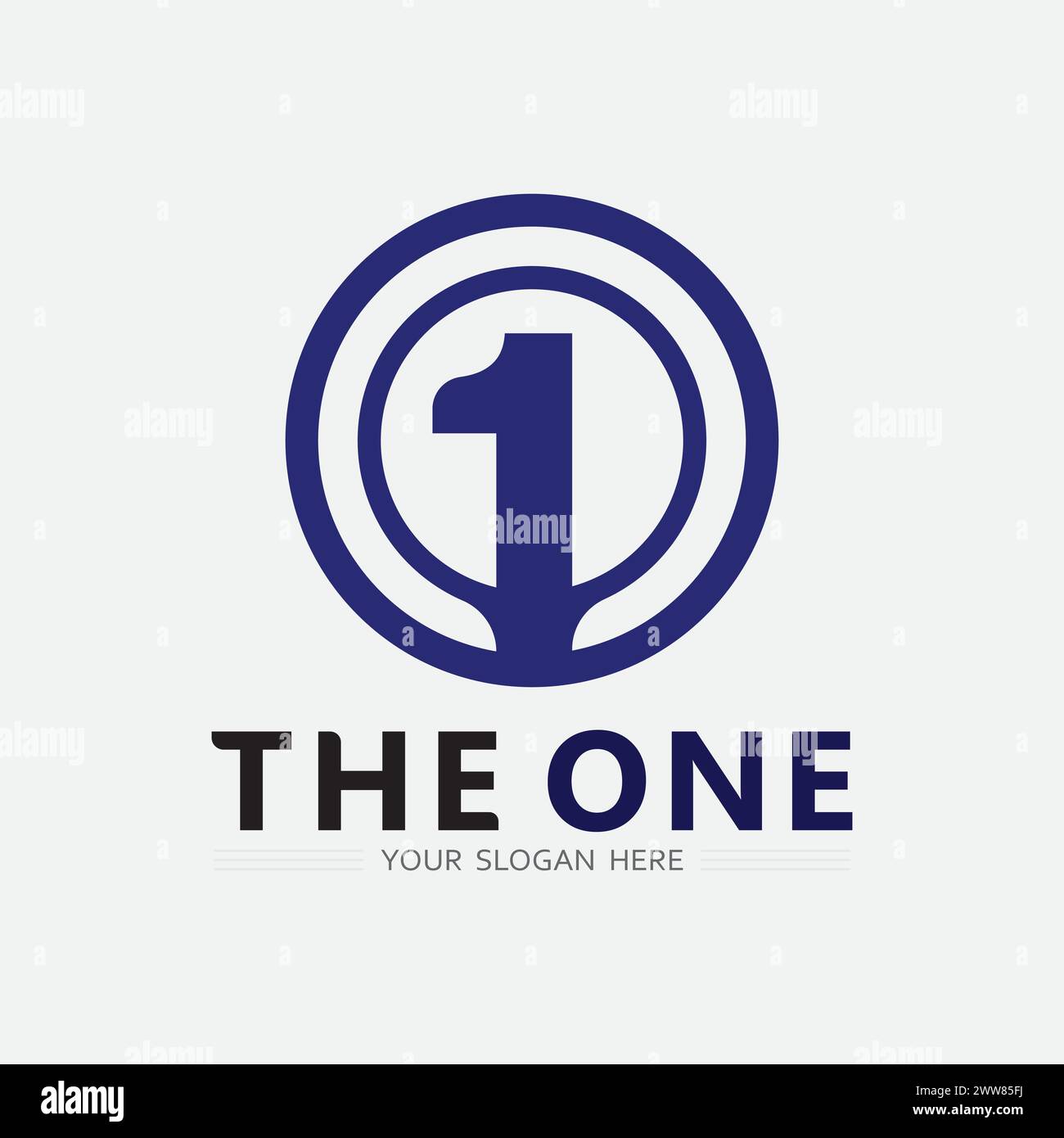 Number one logo and Vector Number design Stock Images Illustration ...