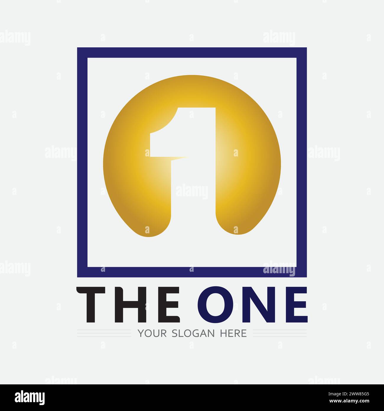 Number one logo and Vector Number design Stock Images Illustration ...