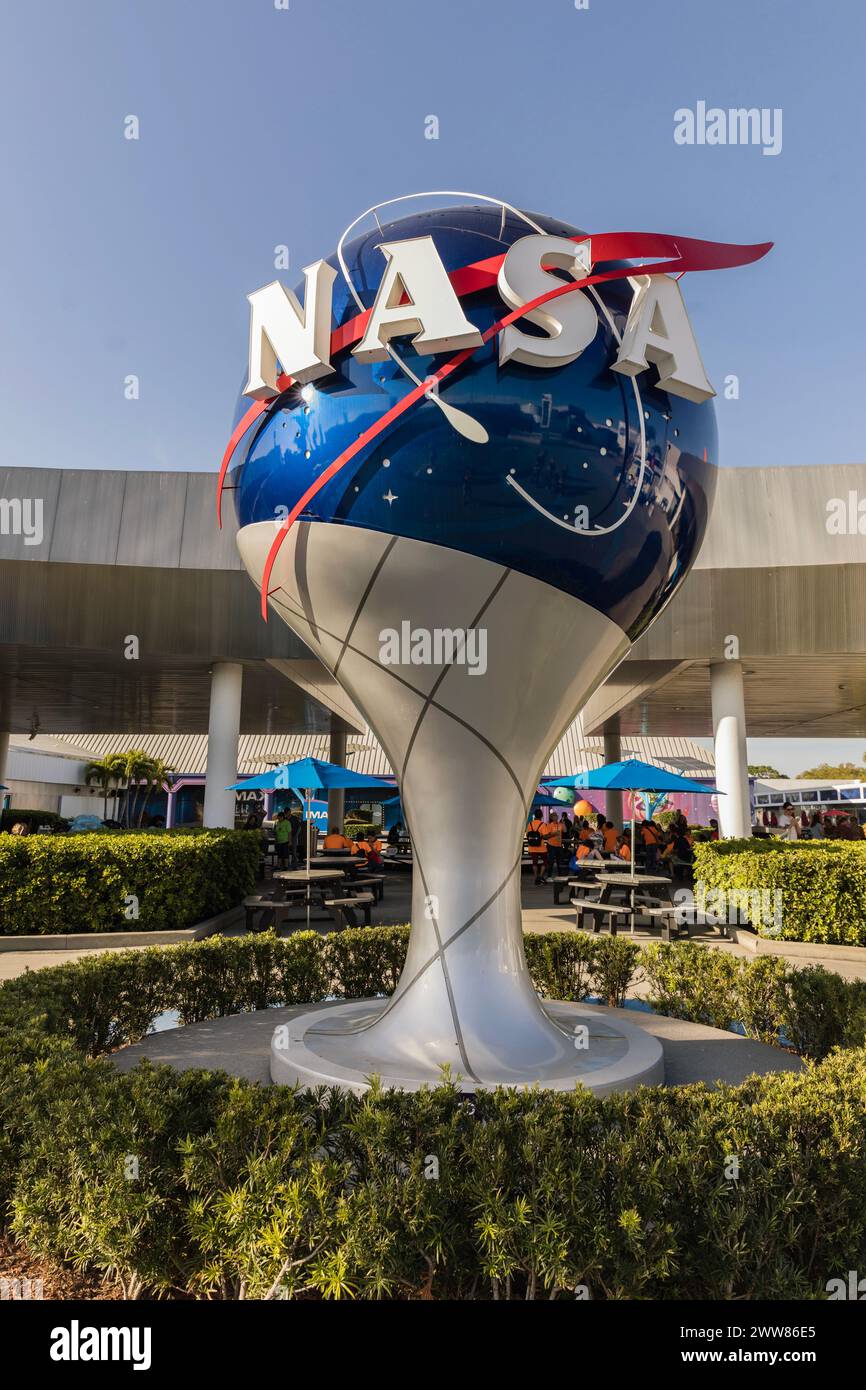 CAPE CANAVERAL, FLORIDA - MARCH 14, 2024. NASA CENTRAL Point with NASA ...