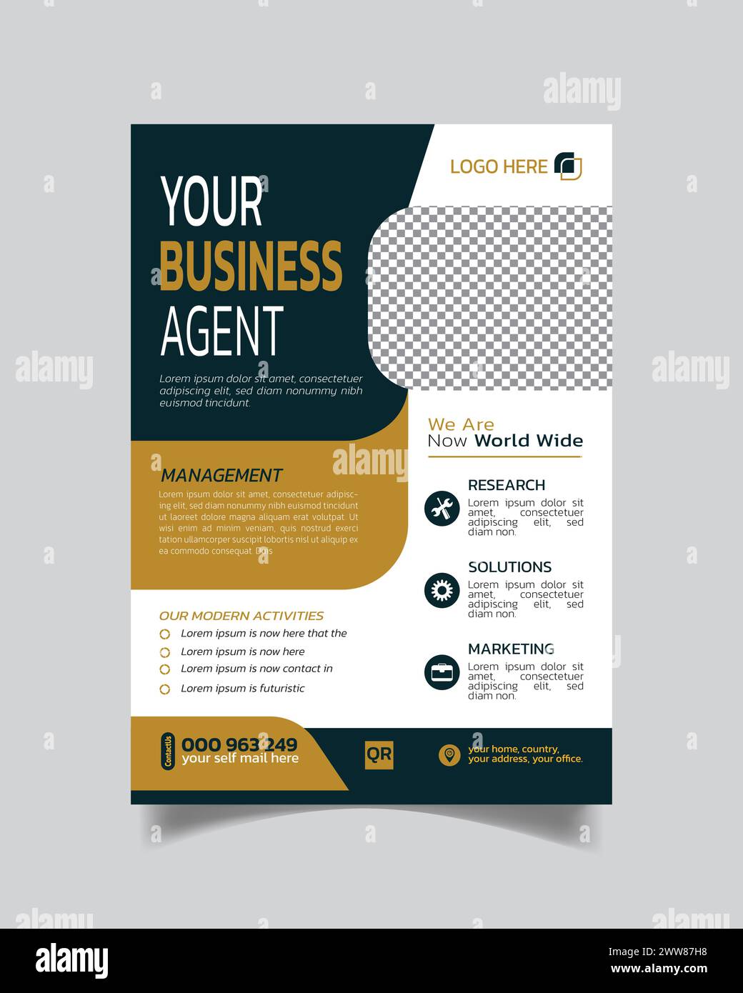 Company Corporate Business Flyer or Business Leaflet Design Creative Business Poster A4 Stock ...